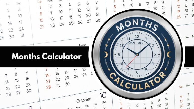 Accurate Months Calculator: Find Months Between Dates